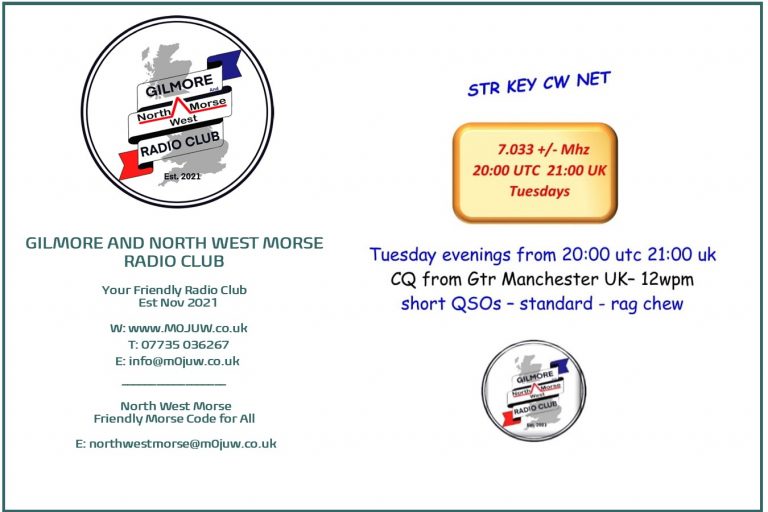 New 40m Straight Key Net – Gilmore and North West Morse Radio Club